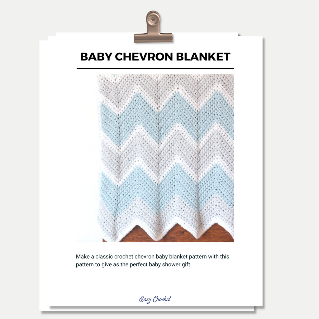 Baby Chevron Blanket PDF Crochet Pattern - Digital Download – Easy Crochet