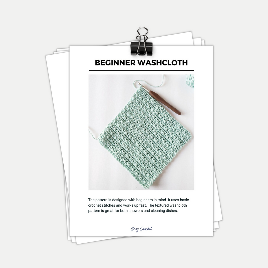 Beginner Washcloth Crochet Pattern – Easy Crochet