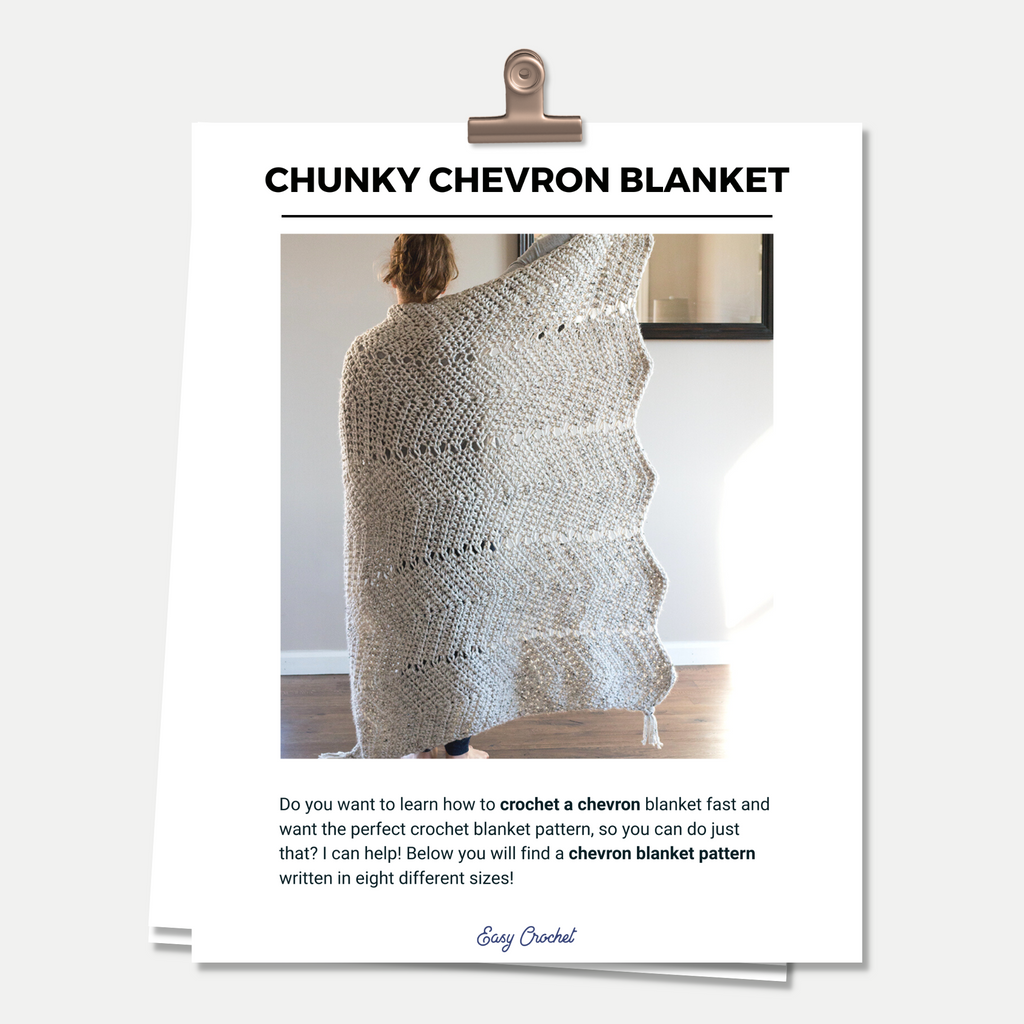Chunky Chevron Throw Blanket (+7 Bonus Sizes) PDF Crochet Pattern - Di ... Chunky Chevron Throw Blanket (+7 Bonus Sizes) PDF Crochet Pattern - Di ...