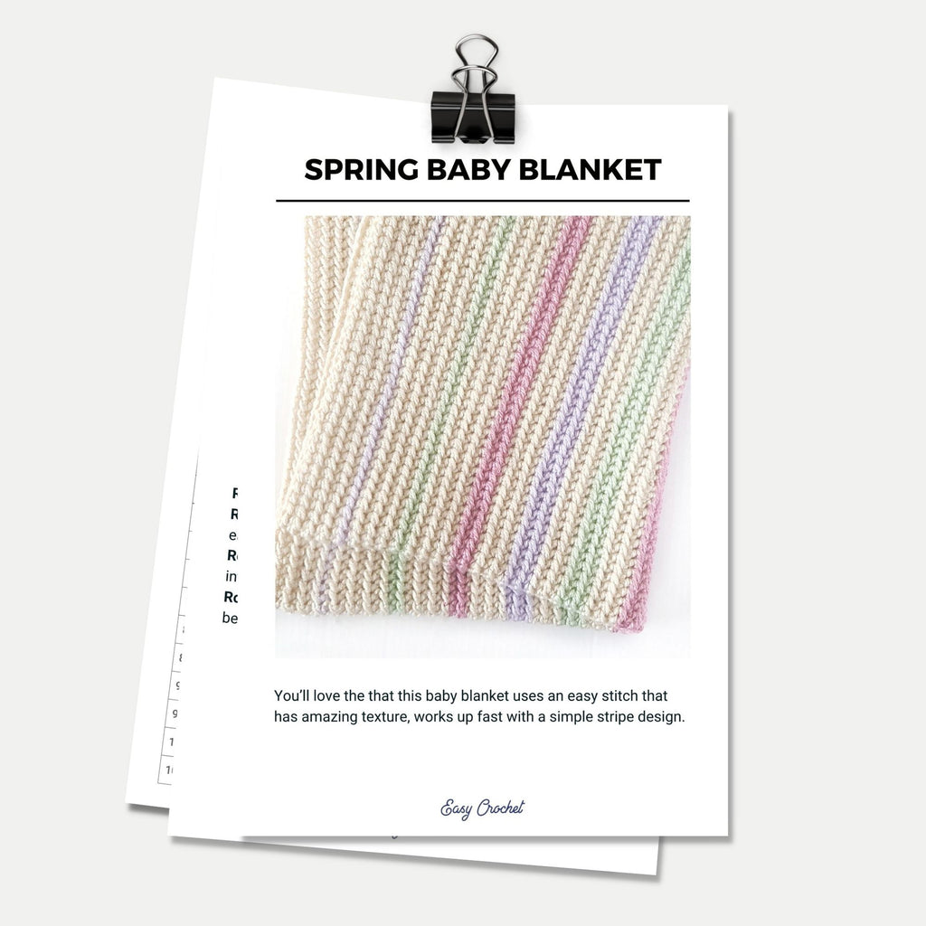 Spring Baby Blanket PDF Crochet Pattern - Digital Download – Easy Crochet